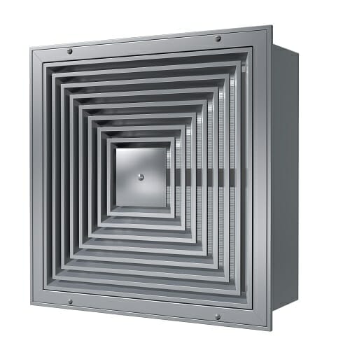 Louvered Face HEPA Filter Diffuser | SSLFHFD-CLCD